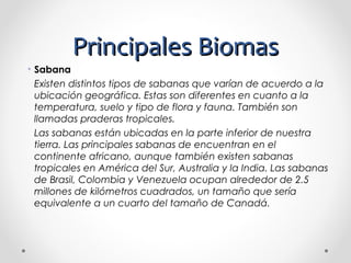 Biomas y biodiversidad | PPT