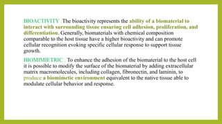 Biomateria.pptx chemistry subject biomaterials | PPTX