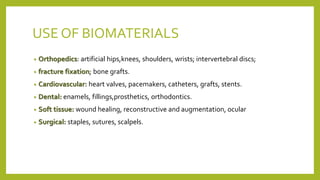 Biomateria.pptx chemistry subject biomaterials | PPTX