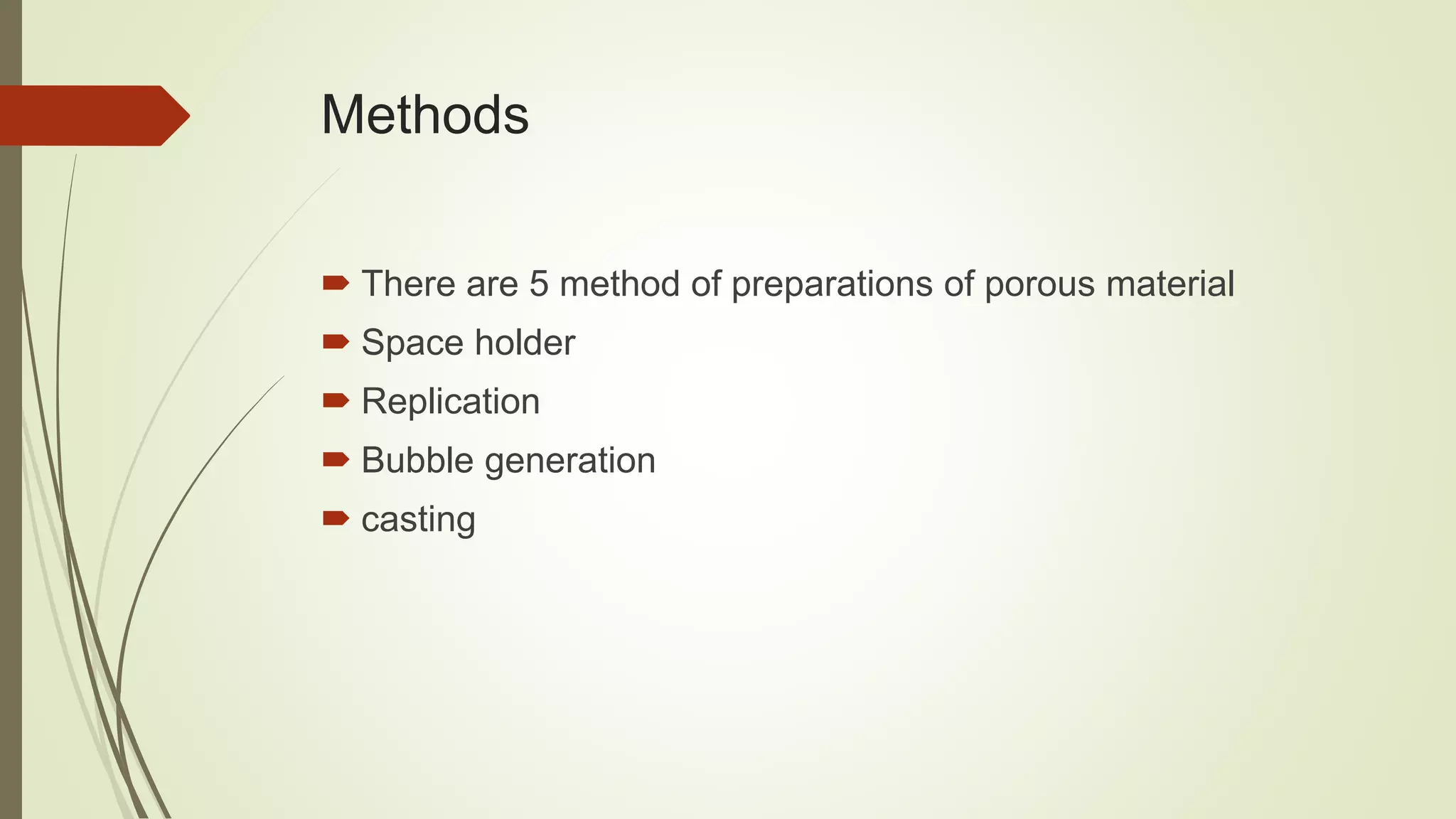 methods of preparation of porous material | PPTX
