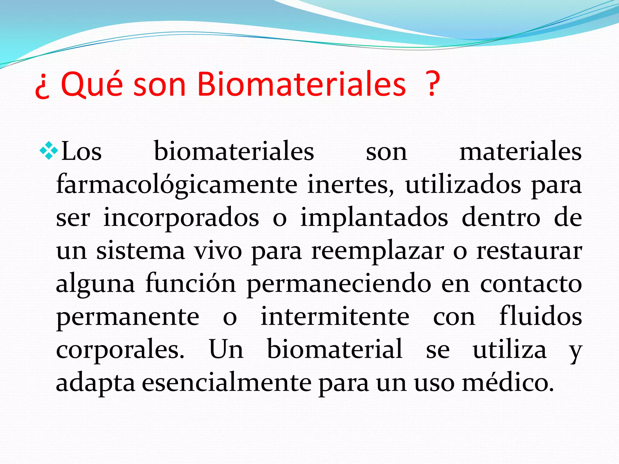 Biomateriales ceramícos | PPTX