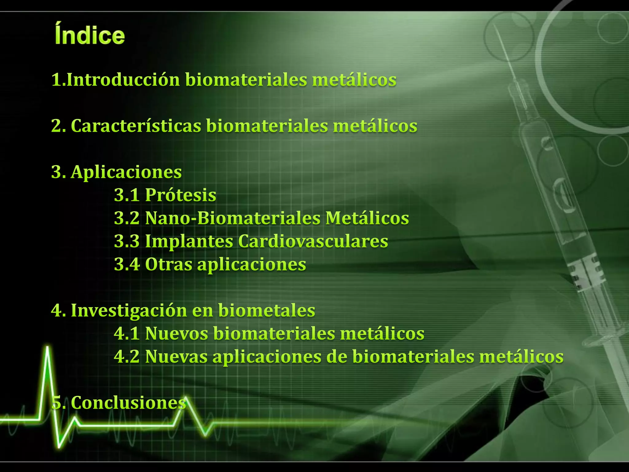 Biomateriales Metalicos Final | PPT