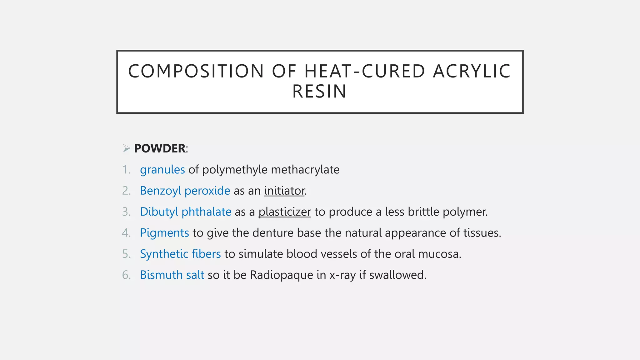 Heat cured acrylic denture base | PPTX