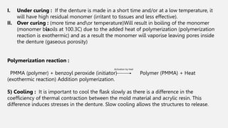 Heat cured acrylic denture base | PPTX