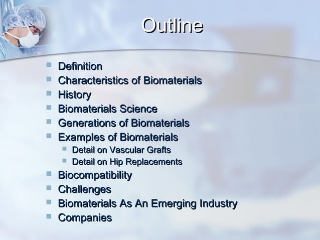 Biomaterials | PPT | Heart and Cardiovascular Diseases | Diseases and ...