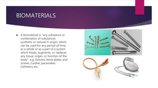 Bio materials | PPTX