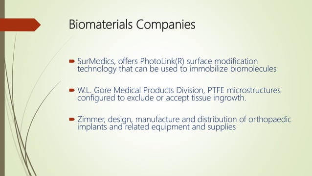 Biomaterials | PPTX