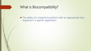 Biomaterials | PPTX