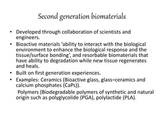 Bio materials | PPTX