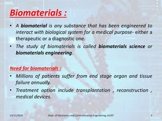 Biomaterials | PPTX