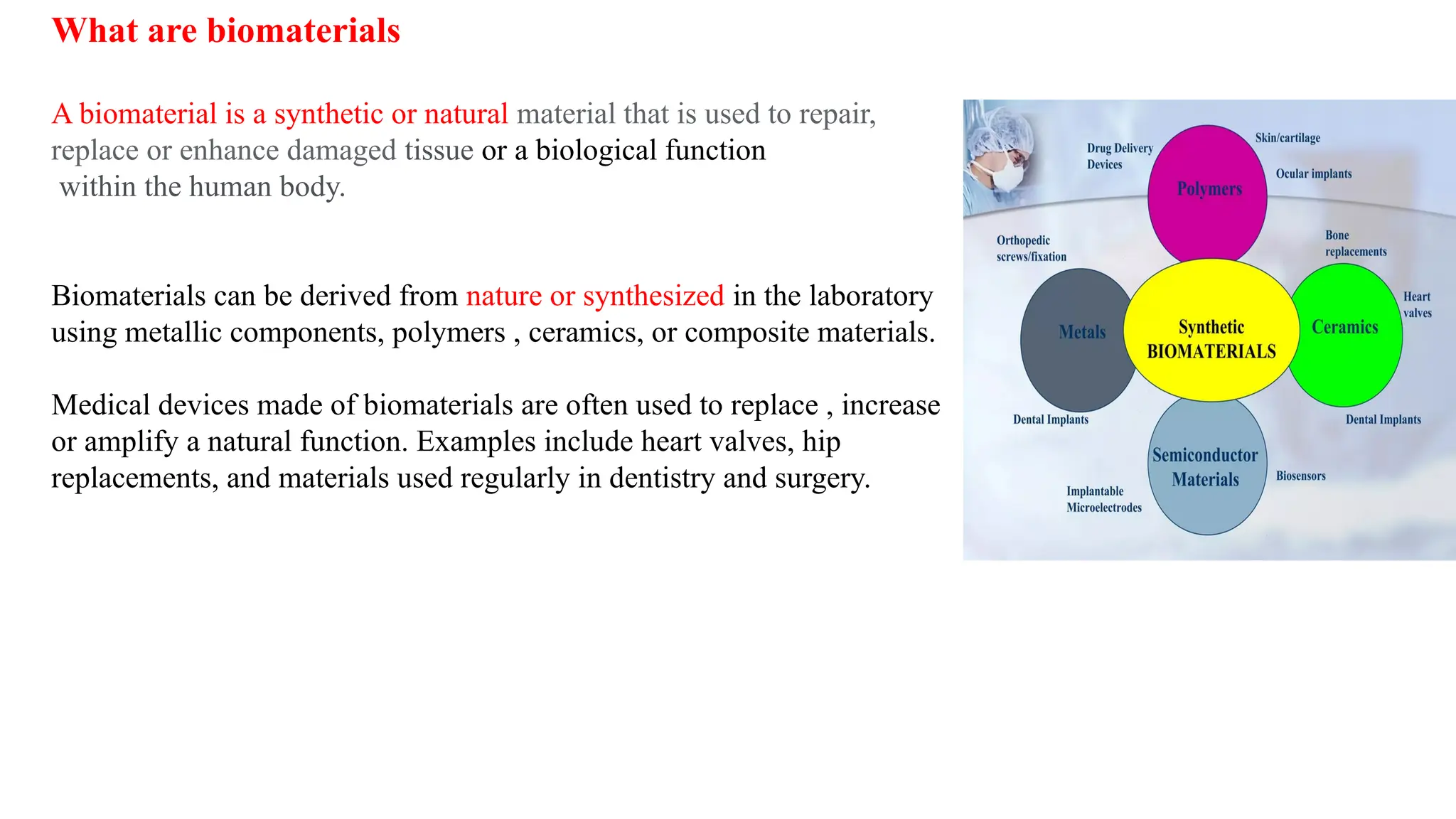 Biomaterials ...