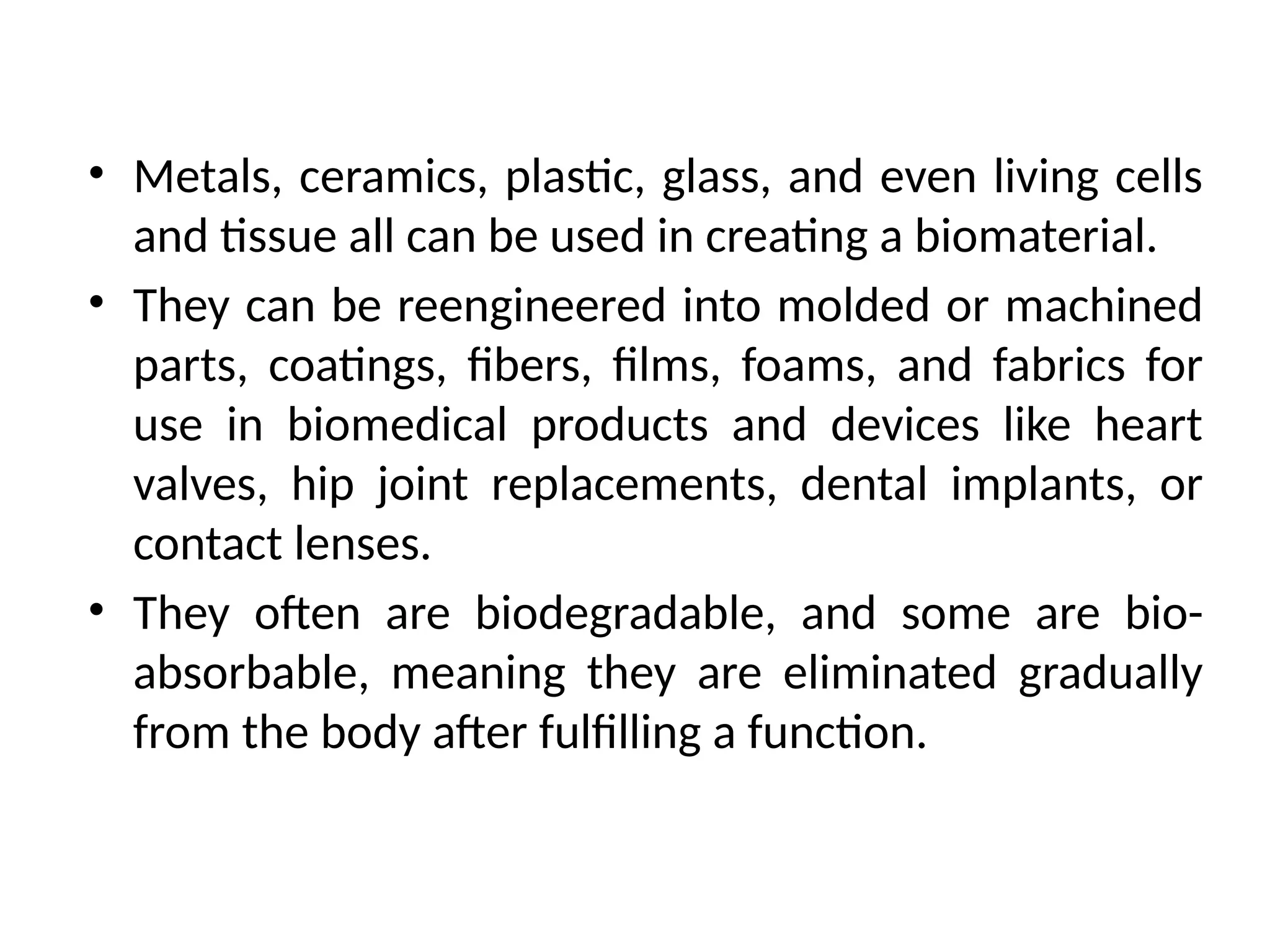 different types of Bio materials and thier uses .pptx