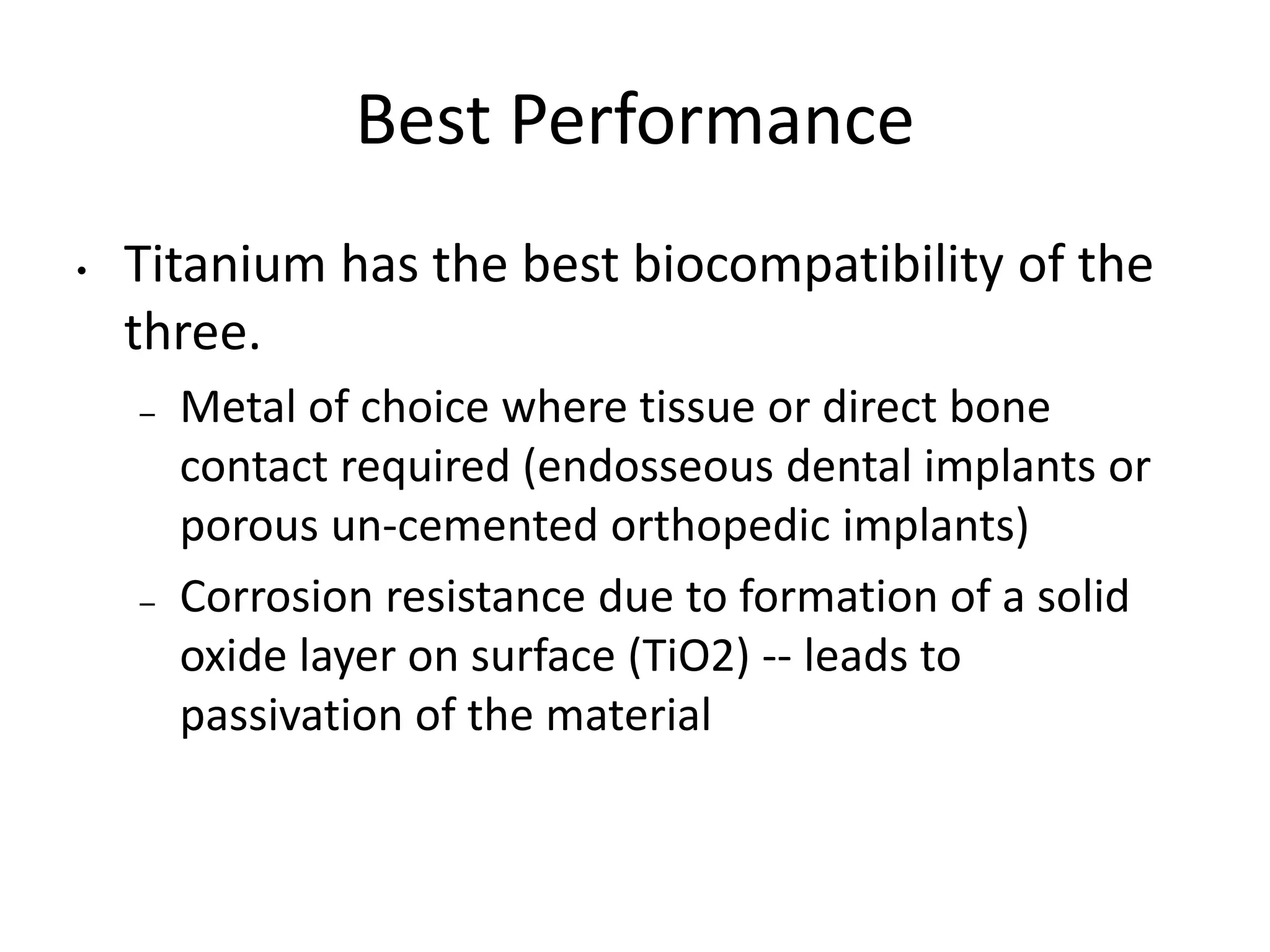 Biomaterials metallic & nonmetallic implants | PPT
