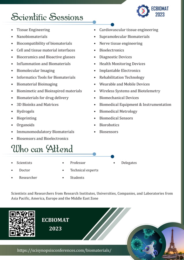 Biomaterials 2023_Brochure.pdf | Business Expos & Conferences | Events