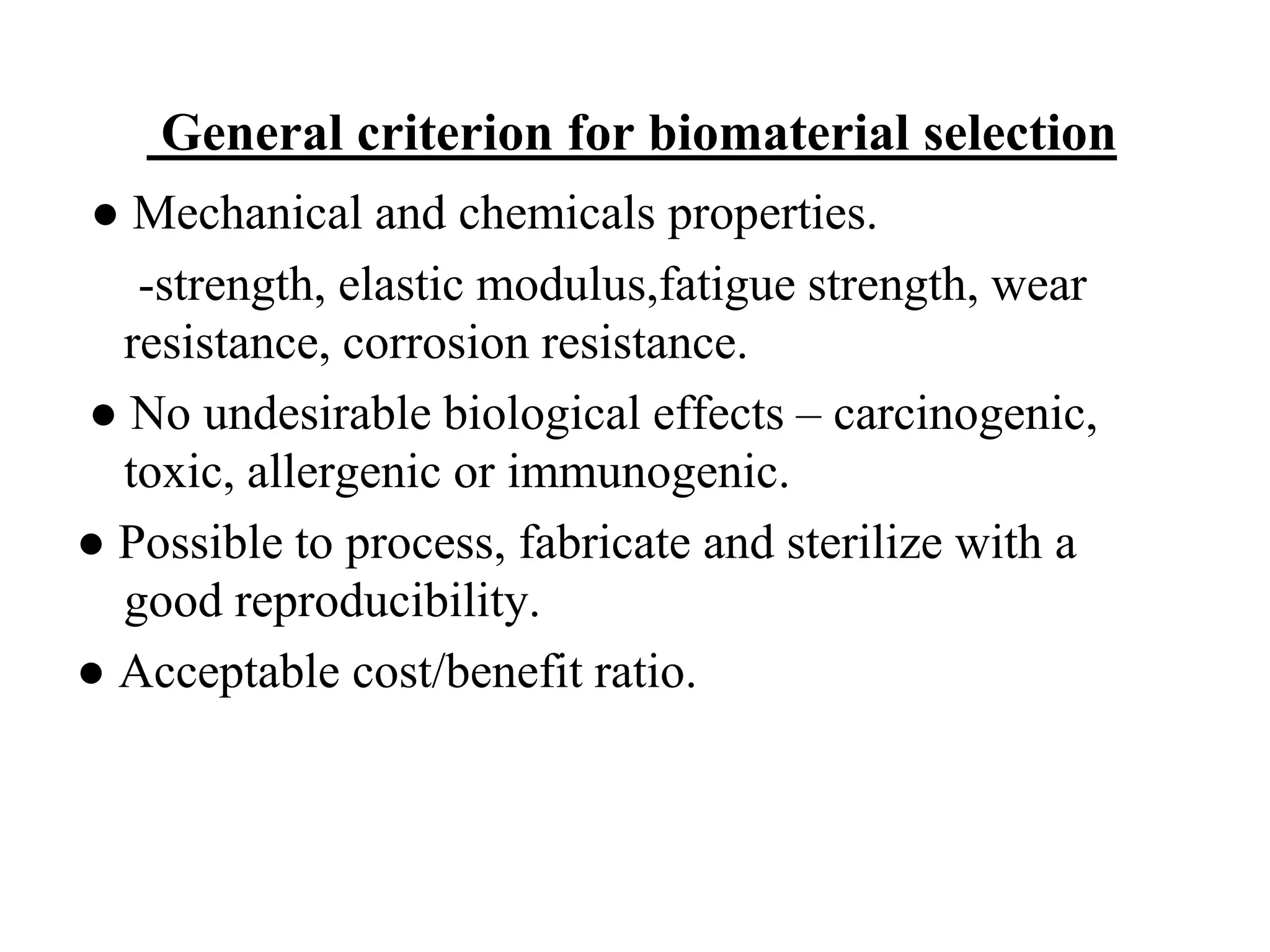 Evolution of Bio-materials and applications | PPTX