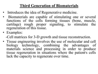 Evolution of Bio-materials and applications | PPTX