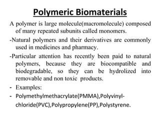Evolution of Bio-materials and applications | PPTX