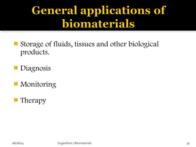 Biomaterials – an overview | PPT