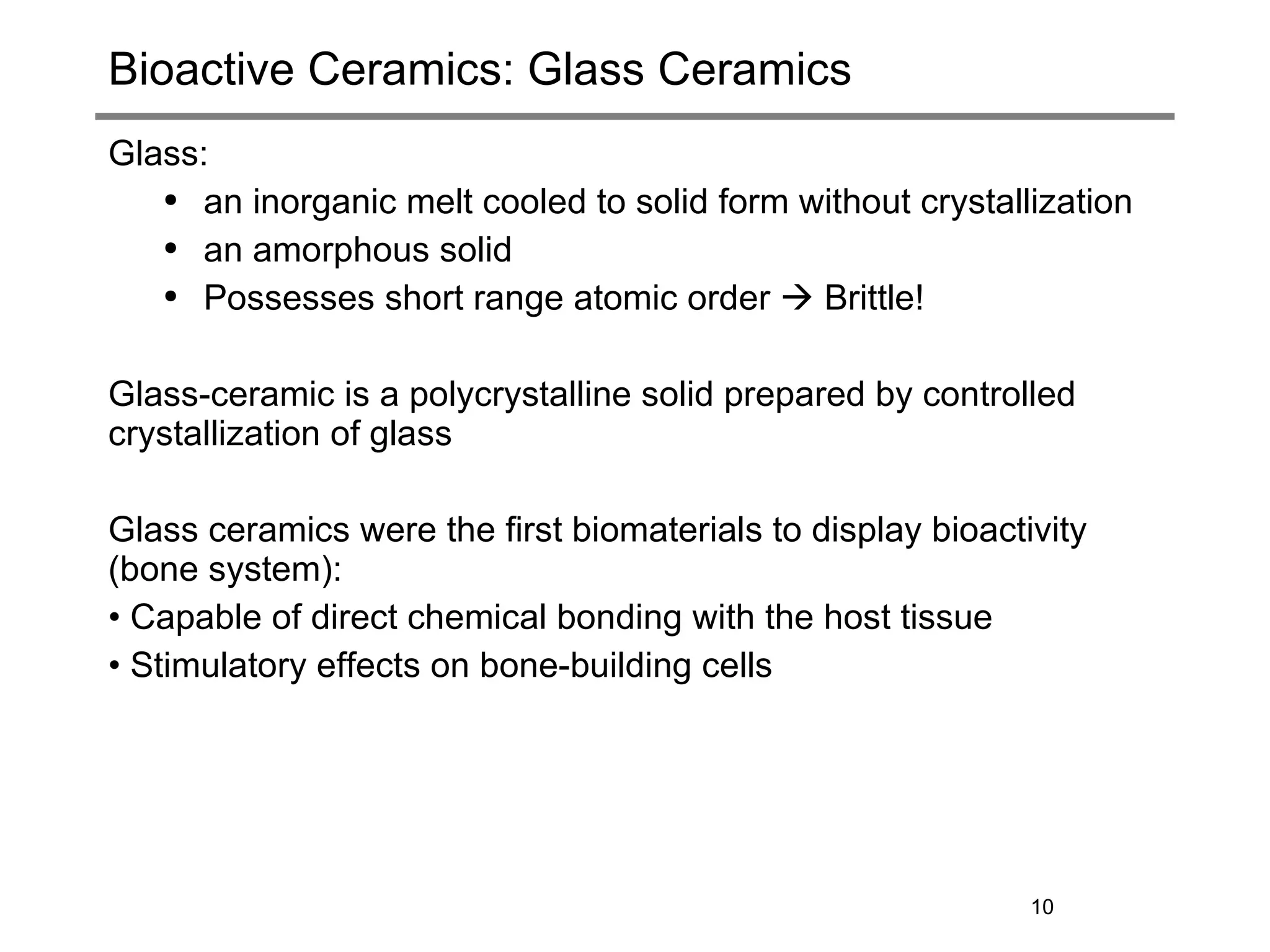 Biomaterials ceramics | PPT