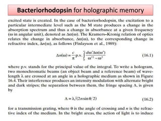 Biomaterials for photonics | PPTX