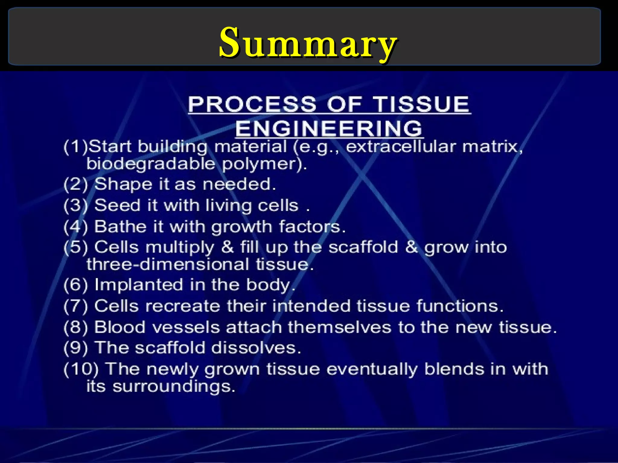 Biomaterials for tissue engineering slideshare | PPT
