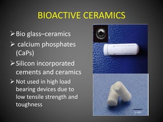 Biomaterials in orthopaedics ppt | PPTX