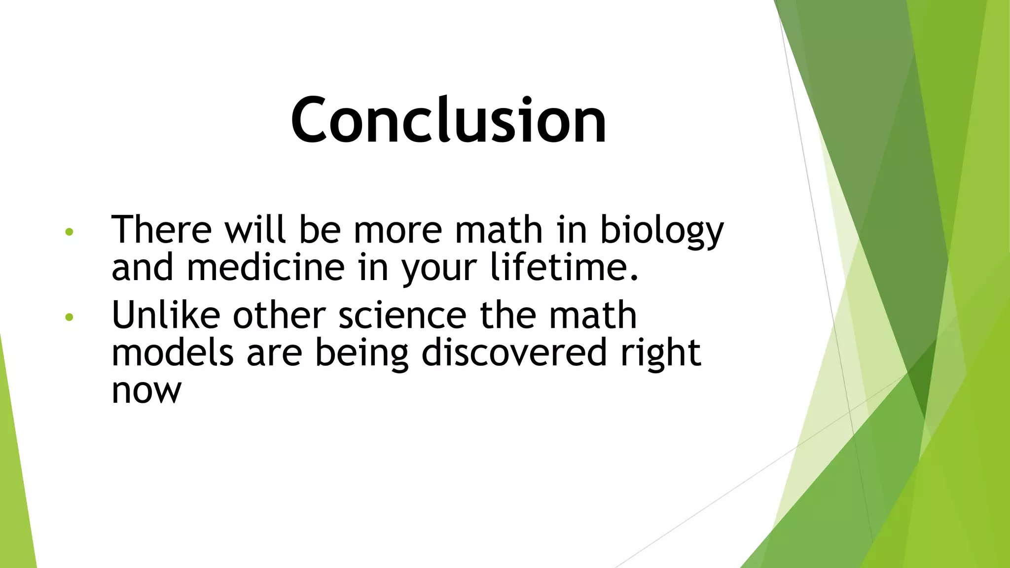 Biomathematics | PPTX