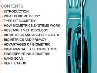 Biomatric technology | PPTX