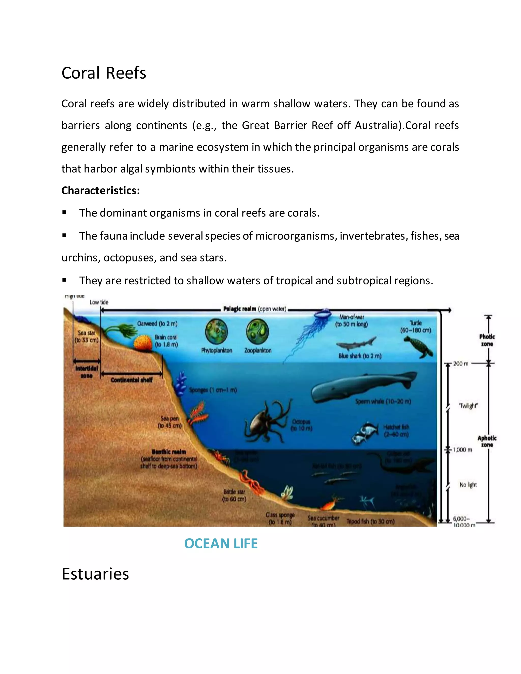 DIFFERENT BIOMES HABITATES | DOCX
