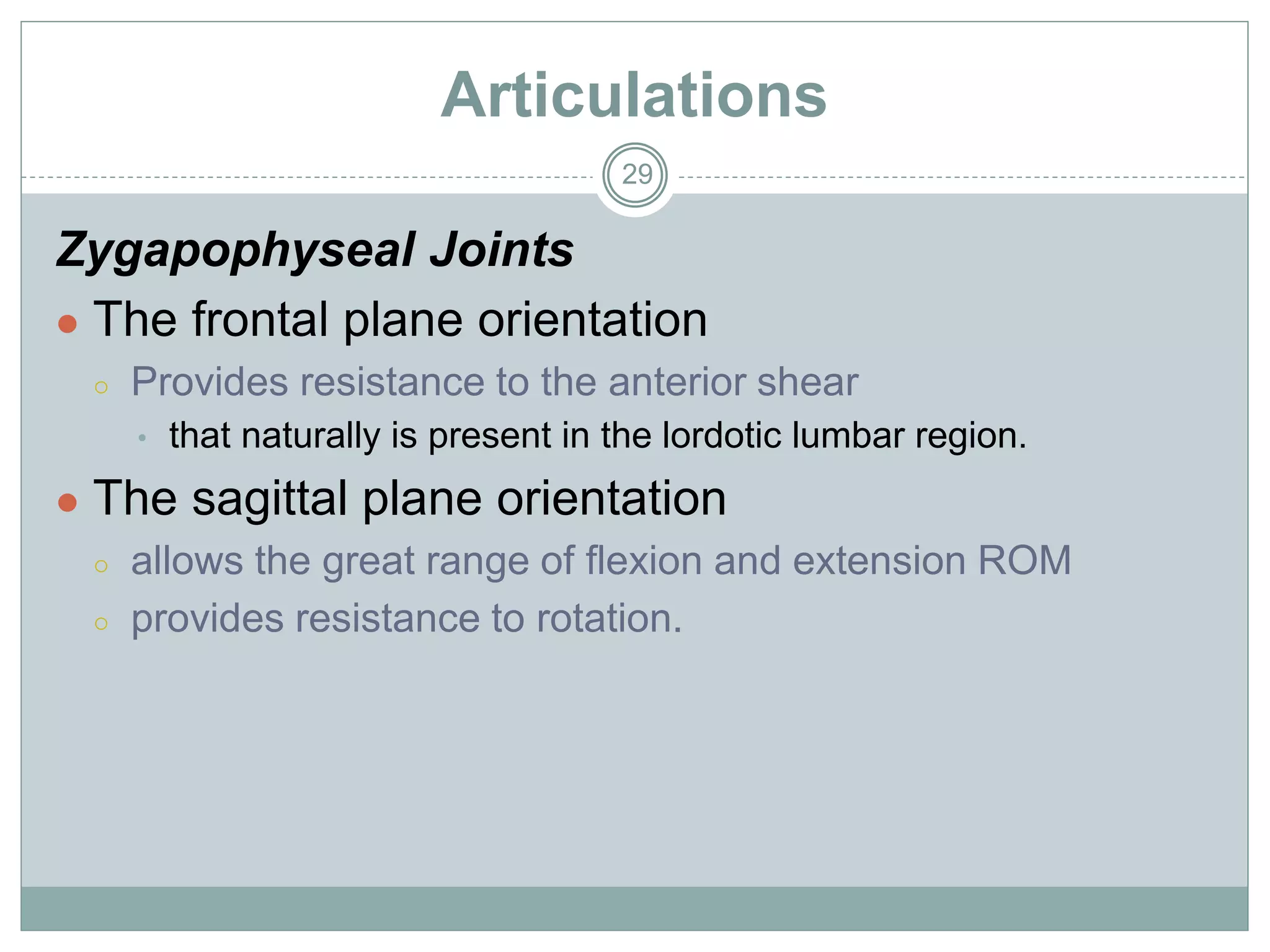 Biomech lumbar spine | PPTX