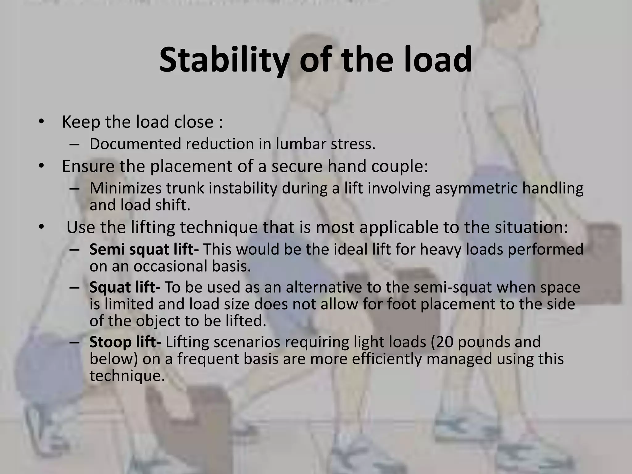 Biomechanical analysis of lifting | PPTX