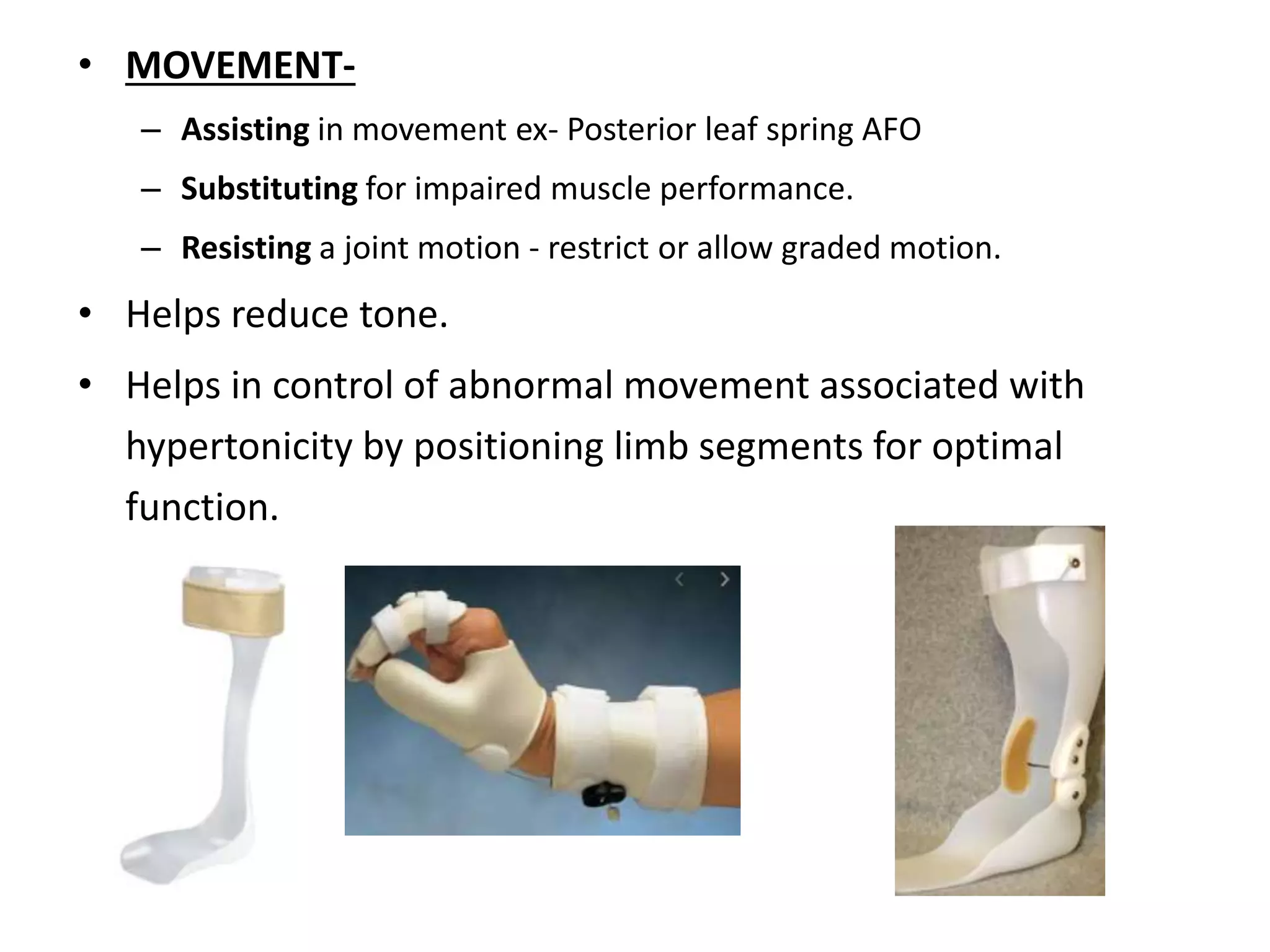 Biomechanical aspect of orthosis | PPTX
