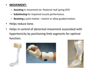 Biomechanical aspect of orthosis | PPTX