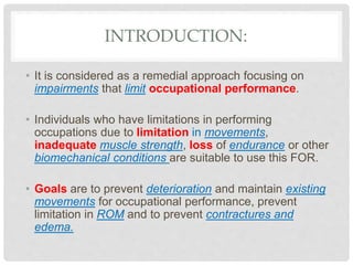 BIOMECHANICAL FRAME OF REFERENCE.pptx | Physical Therapy | Wellness