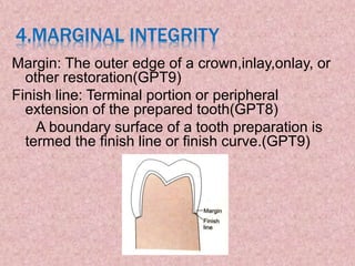 Biomechanical principles of TOOTH PREPARATION | PPTX