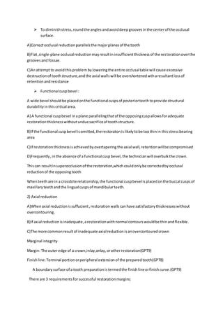 Biomechanical principles of tooth preparations microsoft word | DOCX