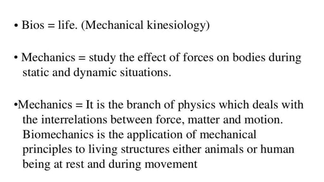Biomechanical Applications to Joint Structure and Function | PPTX