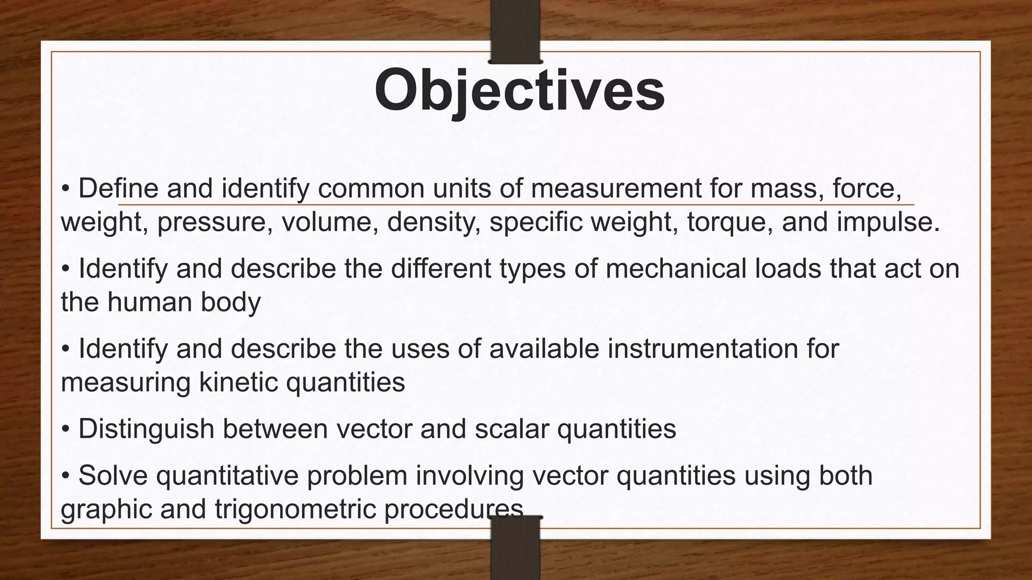 Kinetic Concepts for Analyzing Human Motion. (Biomechanics) | PPTX
