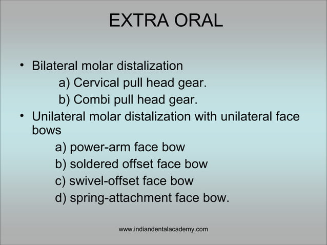 Biomechanics of molar distalization appliance /certified fixed ...