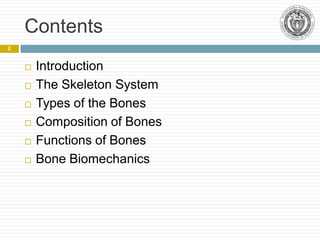 Biomechanics of Bones | PPTX
