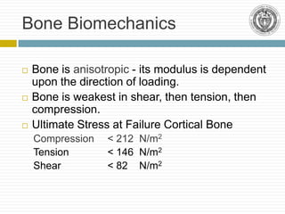Biomechanics of Bones | PPTX