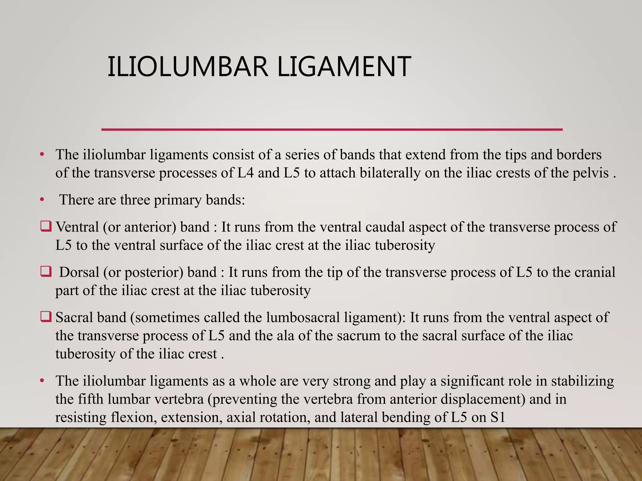 Biomechanics and pathomechanics of lumbosacral joint | PPTX