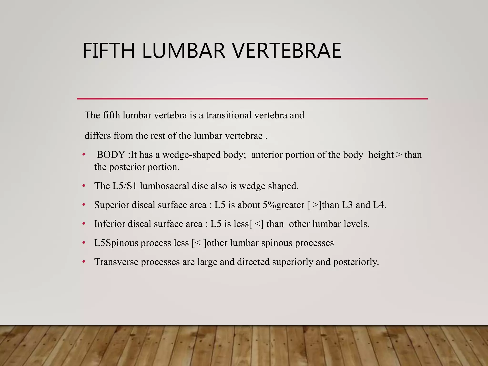 Biomechanics and pathomechanics of lumbosacral joint | PPTX