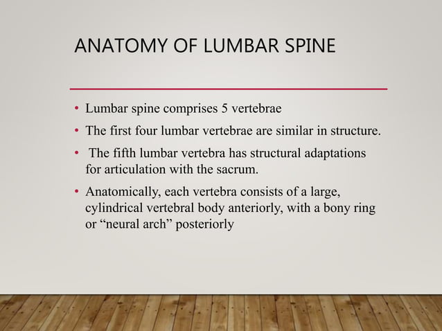 Biomechanics and pathomechanics of lumbosacral joint | PPTX