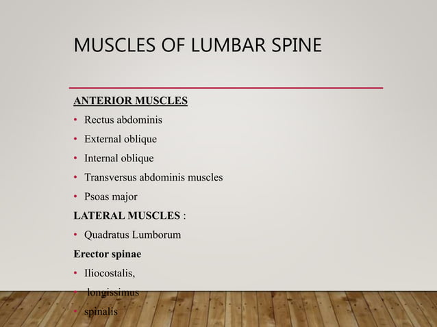 Biomechanics and pathomechanics of lumbosacral joint | PPTX