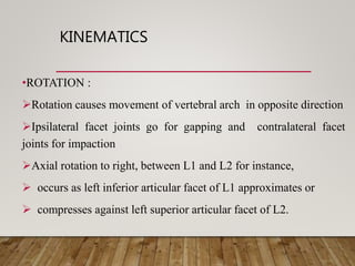 Biomechanics and pathomechanics of lumbosacral joint | PPTX