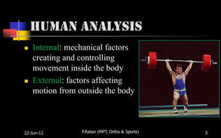 Biomechanics concepts | PPTX