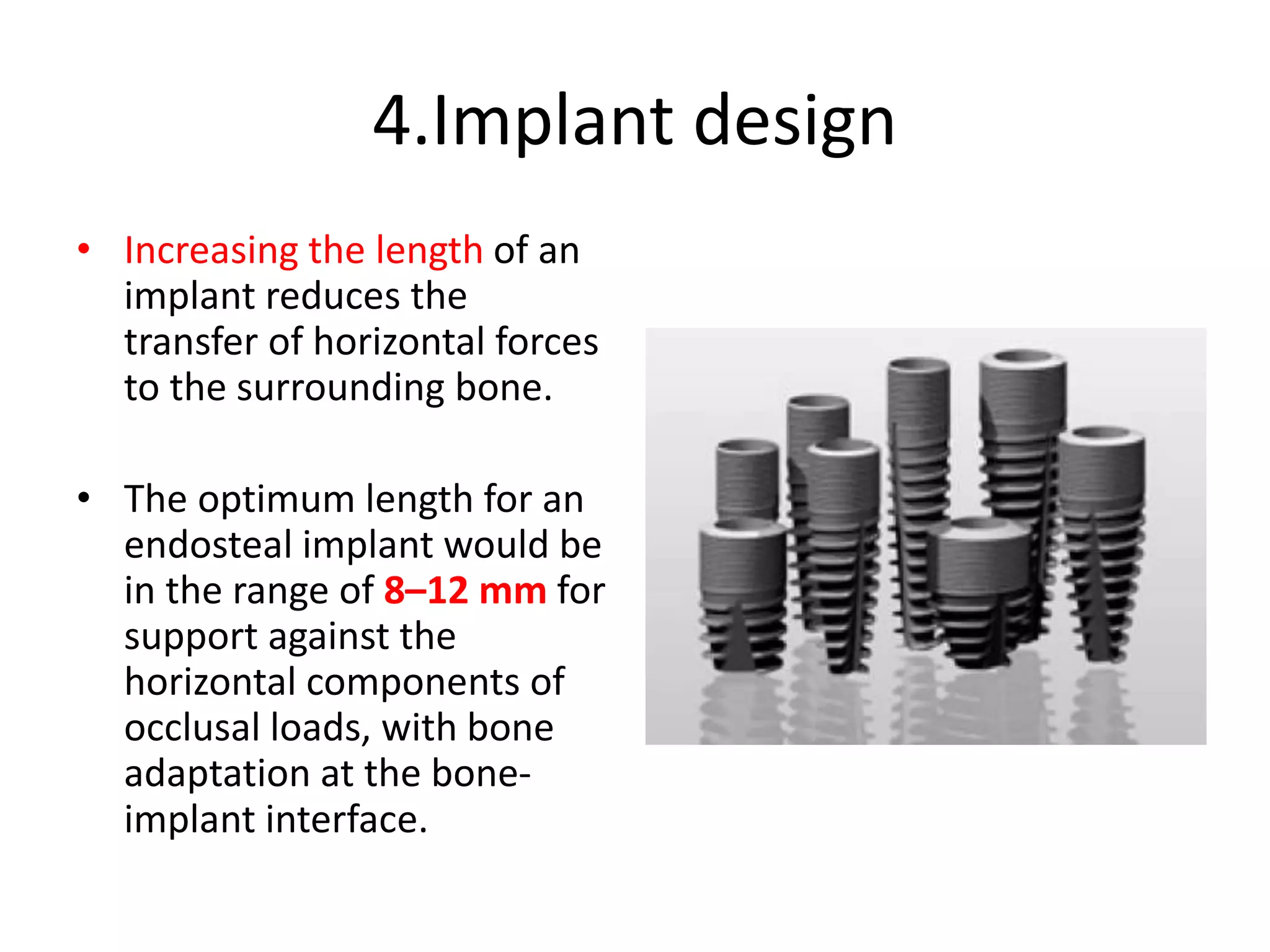 Biomechanics dental implants | PPTX