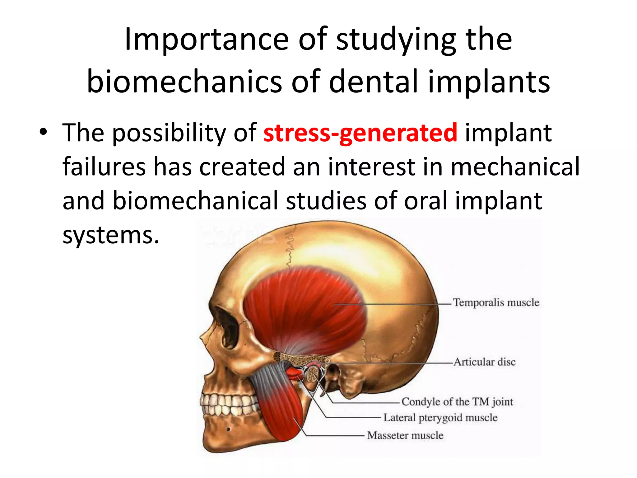 Biomechanics dental implants | PPTX