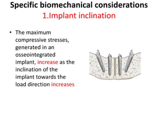 Biomechanics dental implants | PPTX